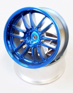 Verchromte Felgen Ultimate GL, blau für Tourenwagen (5 mm Offs ...